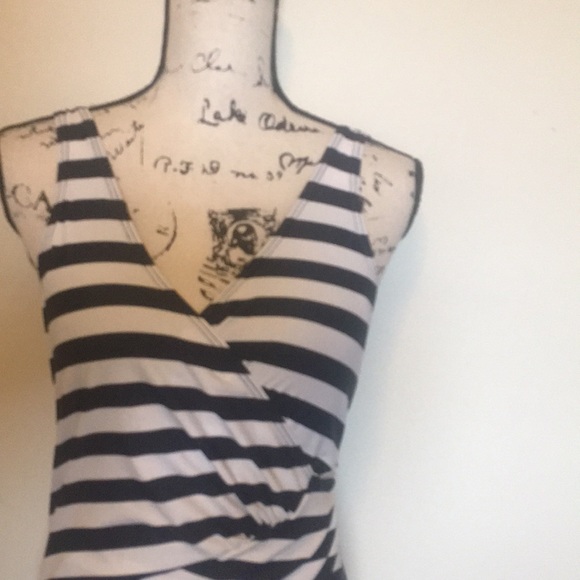 togs | Swim | Togs Australia Navy Blue Striped Swimsuit Size | Poshmark